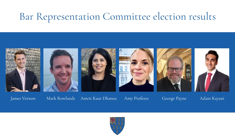 Bar Representation Committee election results - Lincoln's Inn